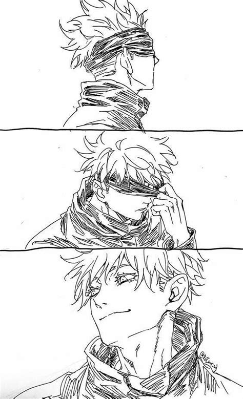 Jujutsu Kaisen Manga Art Style Gojo X Oc Base Gojo Ascending Pose