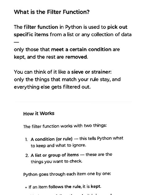 Map Filter Funtion In Phthon Pdf