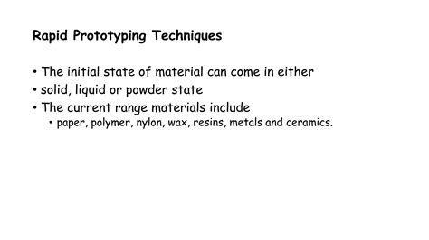 Lecture 02 Rapid Prototyping Techniques Pptx