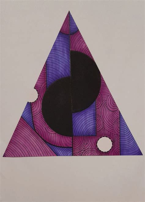 Ejercicio De Composición Triangular Con Textura Visual Elementos Del