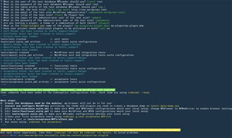 Setting Up Wp Browser On Vvv To Test A Plugin Wp Browser Docs