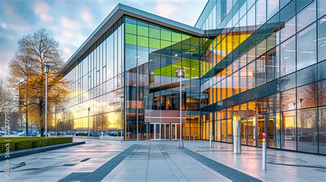 Modern Cityscape With Architectural Landmarks Urban Design And