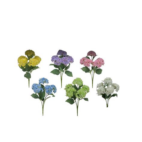 Soft Touch Hydrangea Bush Floral Stems Choice Of Color Tctcrafts