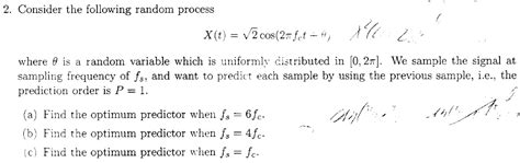 Consider the following random process where θ is a Chegg