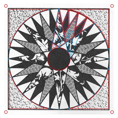 Layered Paper Mariners Compass Block The Smell Of Molten Projects