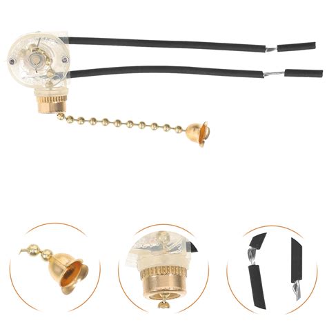 Sparsain Ceiling Fan Light Switch Replacement With Pull Chain And 3 Light Accessories Random