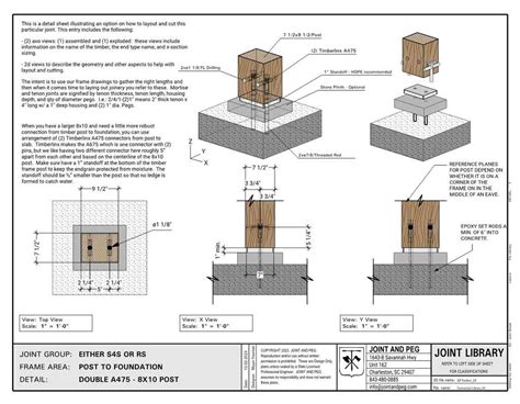 Post Connections Joint And Peg