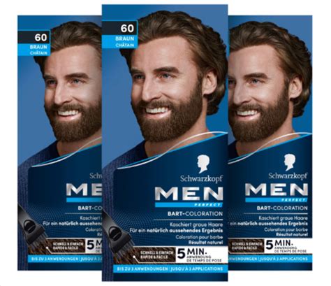 3 Mal Schwarzkopf Men Perfect Bart Coloration 60 Natur Braun 3 71 € Mit Prime