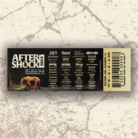 Aftershock 2024 Souvenir Ticket Etsy