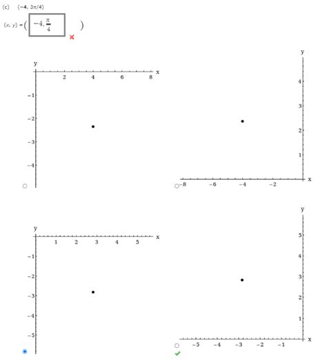 Solved Find The Cartesian Coordinates Of The Given Chegg