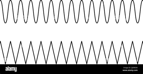 Wavy Zig Zag Lines Stripes Design Element Stock Vector Illustration