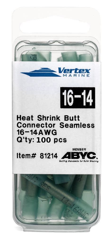 16 14ga Butt 100pkg Heat Shrink Conn Trotac Marine