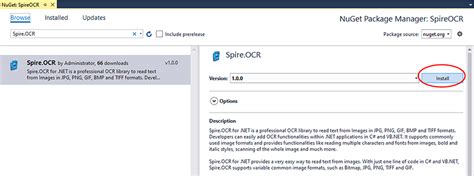 how to use spire ocr for in core applications