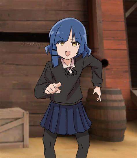 The Freakin Yui Yamada Ryo Bocchi The Rock Team Fortress Commentary English Commentary