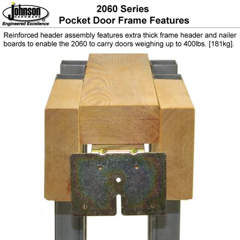 Johnson Hardware 2060 Pocket Door Frame Sliding
