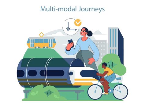 Multi Modal Journeys Concept 42115646 Vector Art At Vecteezy