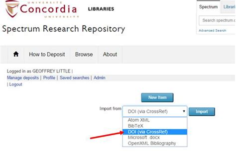How To Deposit An Article In Spectrum Spectrum Concordia University