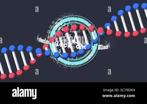 Dna Strand And Binary Coding Processing Scientific Data In School