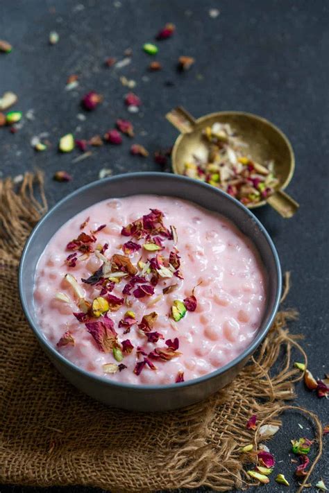 Rose Sabudana Kheer Recipe Whiskaffair