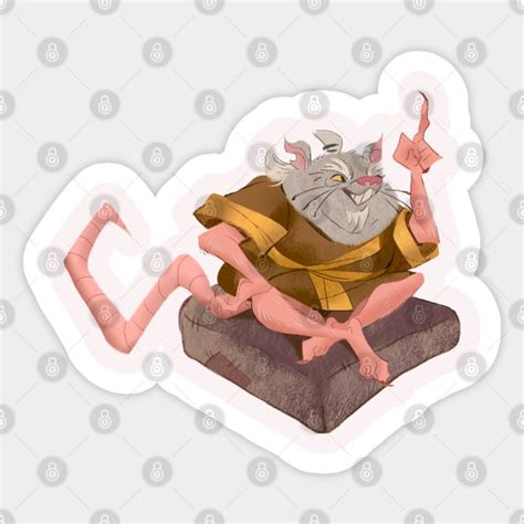 Splinter From Rottmnt Teenage Mutant Ninja Turtes Sticker Teepublic