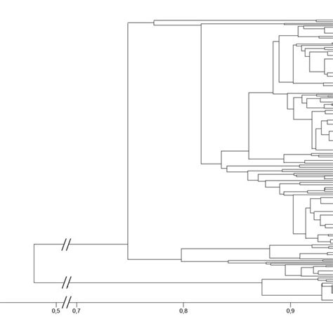 Dendrogram Obtained From Upgma Method Of Classification And Gowers