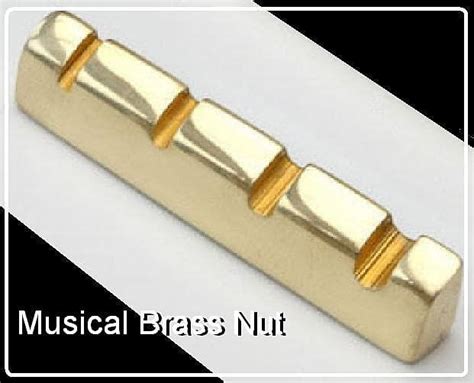 Axemasters Slotted Brass Nut For Fender Geddy Lee Jazz Bass Reverb
