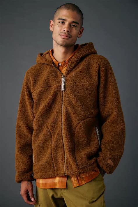 Ugg Braid Fleece Full Zip Hoodie Sweatshirt Urban Outfitters