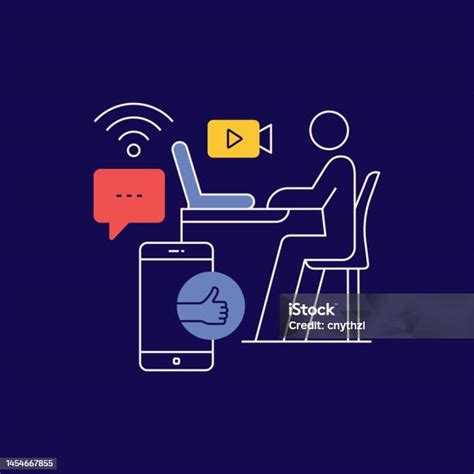 라인 아이콘이 있는 소셜 미디어 인플루언서 관련 디자인 인터넷 통신 연결 블로깅 제품 마케팅 0명에 대한 스톡 벡터 아트 및 기타 이미지 Istock