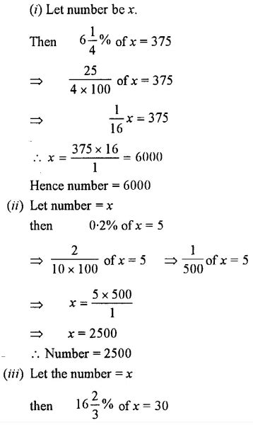 Selina Concise Mathematics Class 7 Icse Solutions Chapter 8 Percent And