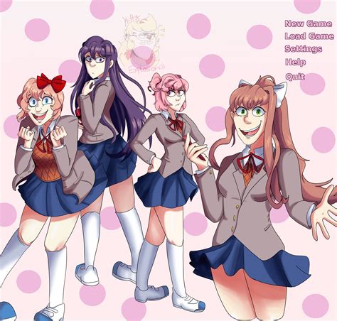 Ddlc Title Screen By Kittyexplosion03 On Deviantart
