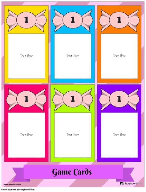 Free Editable Game Card Template Printables