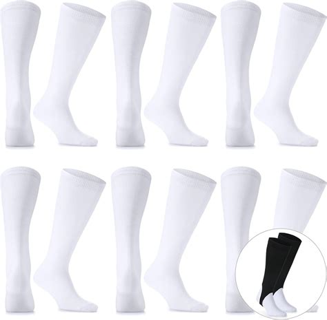 Toulite 6 Pairs Stirrup Sanitary Liner Baseball Socks Under Stirrup
