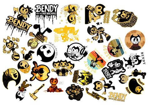 Набор стикеров Бенди и чернильная машина Bendy and the Ink Machine ...