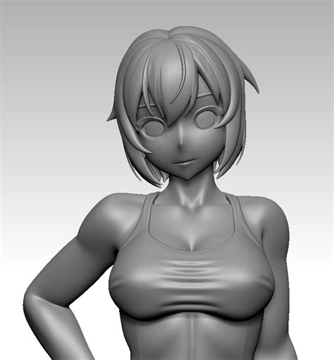 👧 Mika Figura De Chica Anime En Traje Rosa・archivo Stl Para Impresión