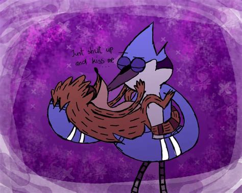 Mordecai X Rigby Kiss