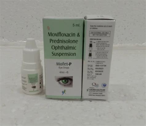 Moxifloxacin With Prednisolone Ophthalmic Suspension 5 Ml At Rs 100
