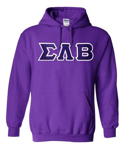 Sigma Lambda Beta Lettered Hoodie Etsy
