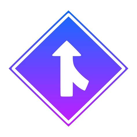 Premium Vector Converging Road Icon