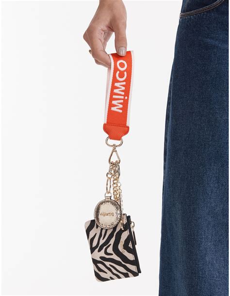 Mimco Stripe Webbing Wrist Strap David Jones