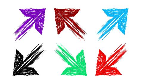 Premium Vector Grunge Brush Arrow Vector Bundle Set Arrow Grunge
