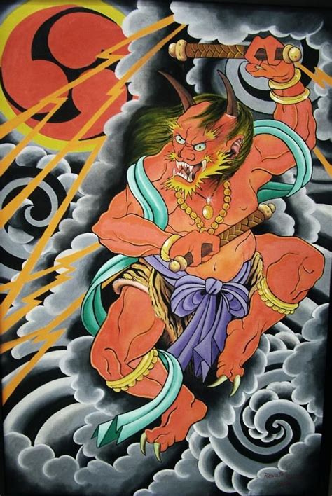 Raijin ศิลปะญี่ปุ่น รอยสักเจ๋งๆ ลายสักญี่ปุ่น