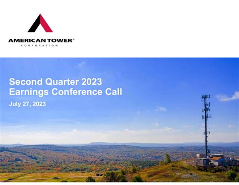 American Tower Corporation 2023 Q2 Results Earnings Call