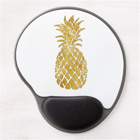 Golden Pineapple Gel Mouse Pad Zazzle Mouse Pad Gel Pineapple