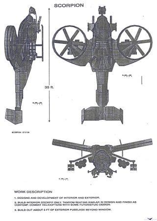Mini At 99 Scorpion Gunship Schematics Scorpion Helicopter Blueprints How To Make A Scorpion