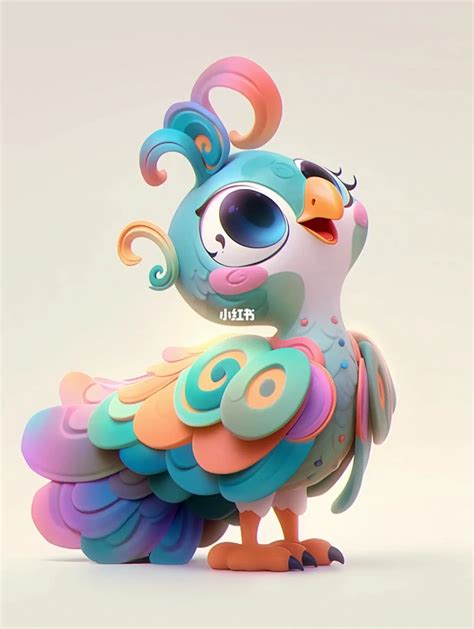 可爱的小孔雀 花瓣网