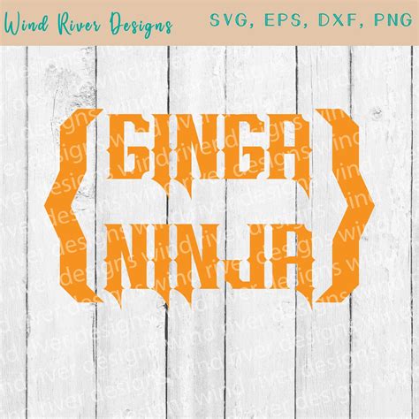 Ginga Ninja Digital Svg File Etsy