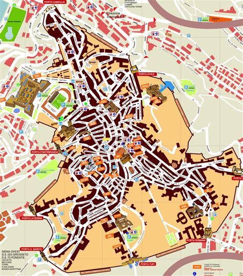 Mappa Di Siena Cartina Di Siena Mappa Siena Geografia
