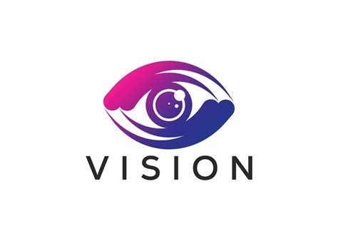 Minimalist Vision Eye Logo Design Vector Template Modern Eye Logo