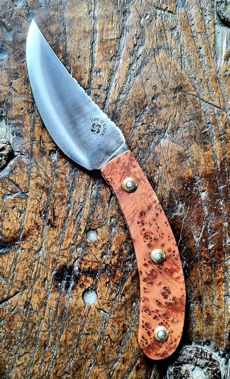 Couteau Terre De Bergers Fixe En Bois De Cade Couteau Basque
