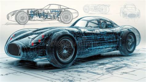 Car Technical Drawings Stock Illustrations 1 905 Car Technical